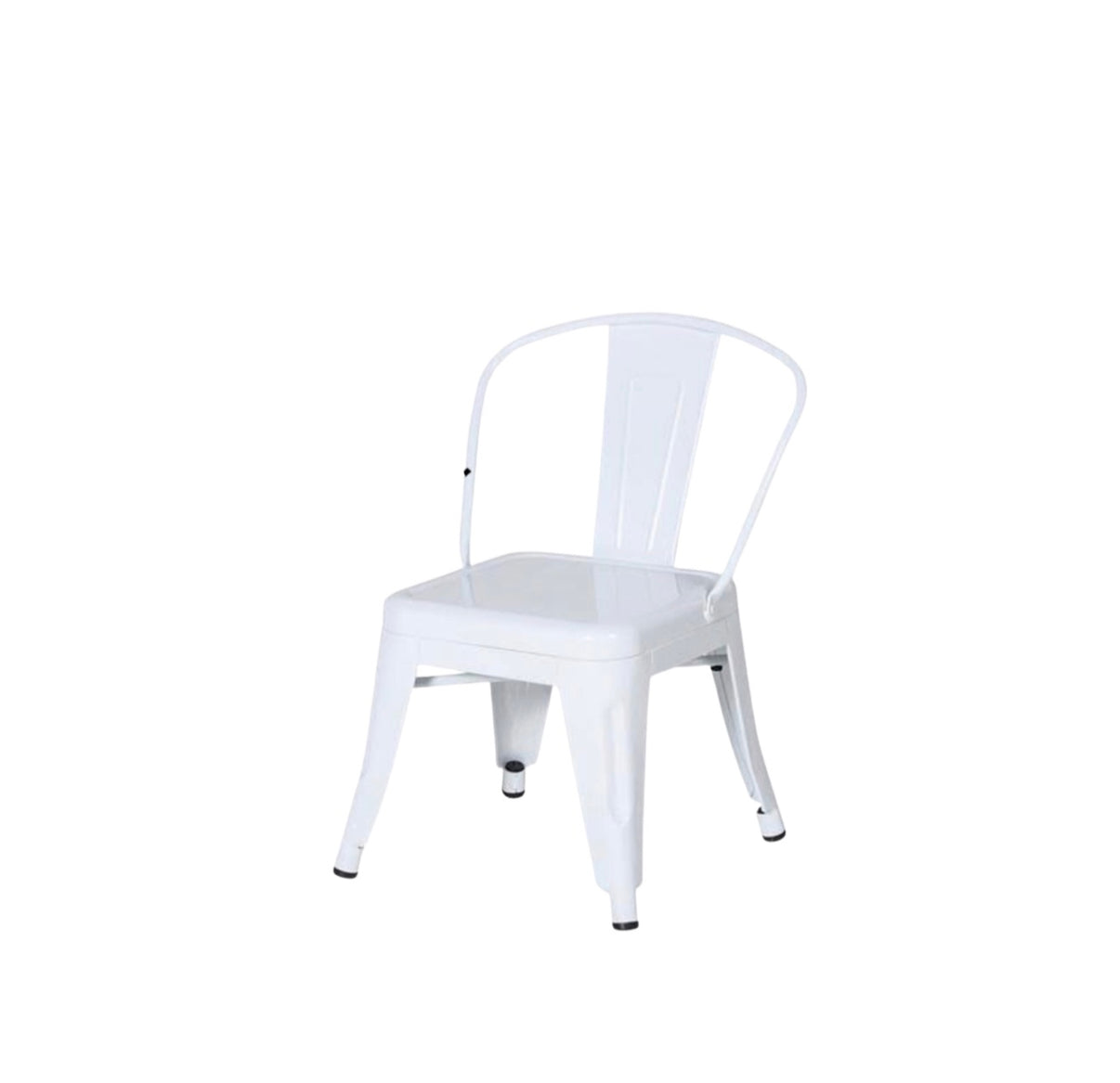 Chairs - Tolix Low Chair White – rockhampton-vintage-hire
